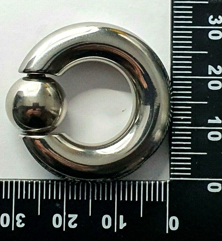 Easy Fit Heavy 31mm BCR CBR Ring 0g (8mm) 12mm Ball Closure PA Prince ...