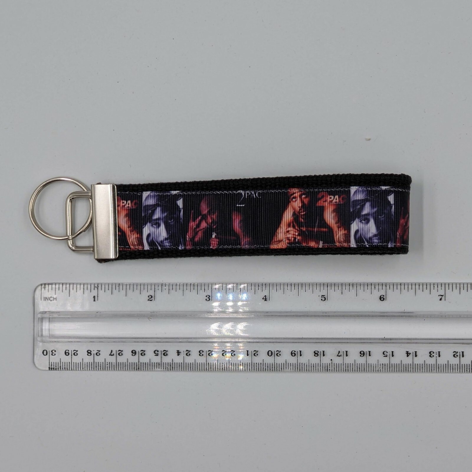Tupac 2Pac Ribbon Webbing Keychain Key Fob 6 inch handmade | eBay