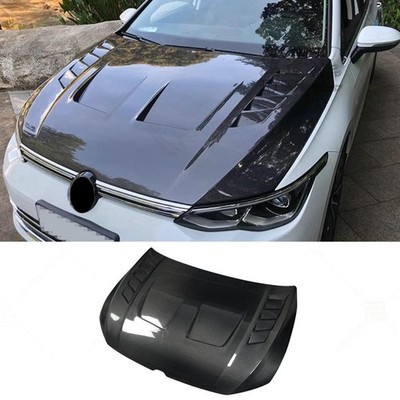 Carbon Fiber Front Engine Hood Cover Bonnet For VW Golf 8 MK8 GTI 21-23 ...