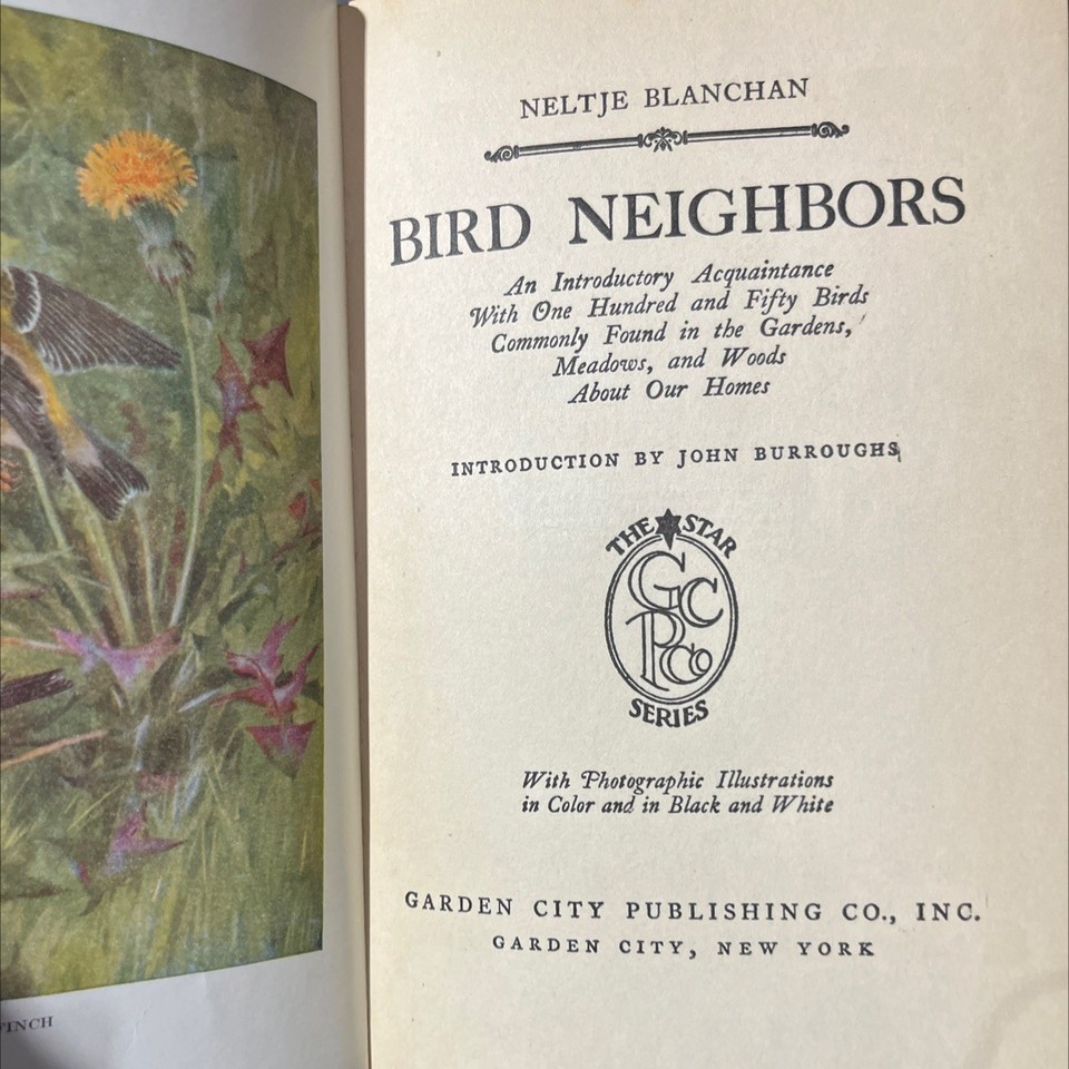 bird neighbors book, by neltje blanchan, 1922 Hardcover | eBay