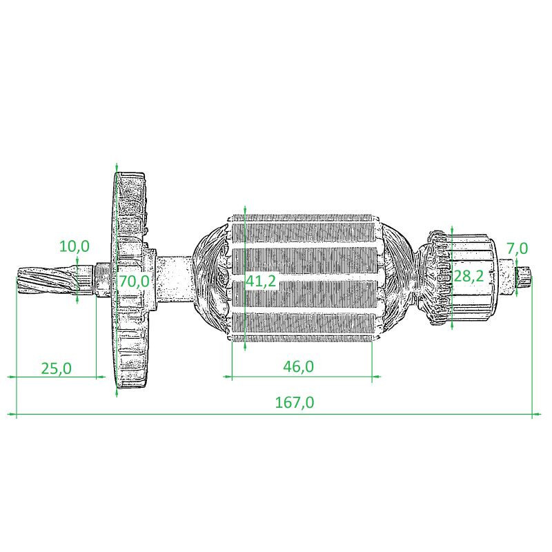 f Graphite Rotor Motor Impeller 58G488 K/58G488-2 Circular Saw Brush ...
