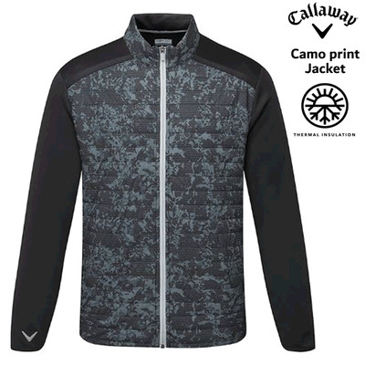 CALLAWAY GOLF JACKET MENS GOLF JACKET FULL ZIP LINED PADDED FRONT ...
