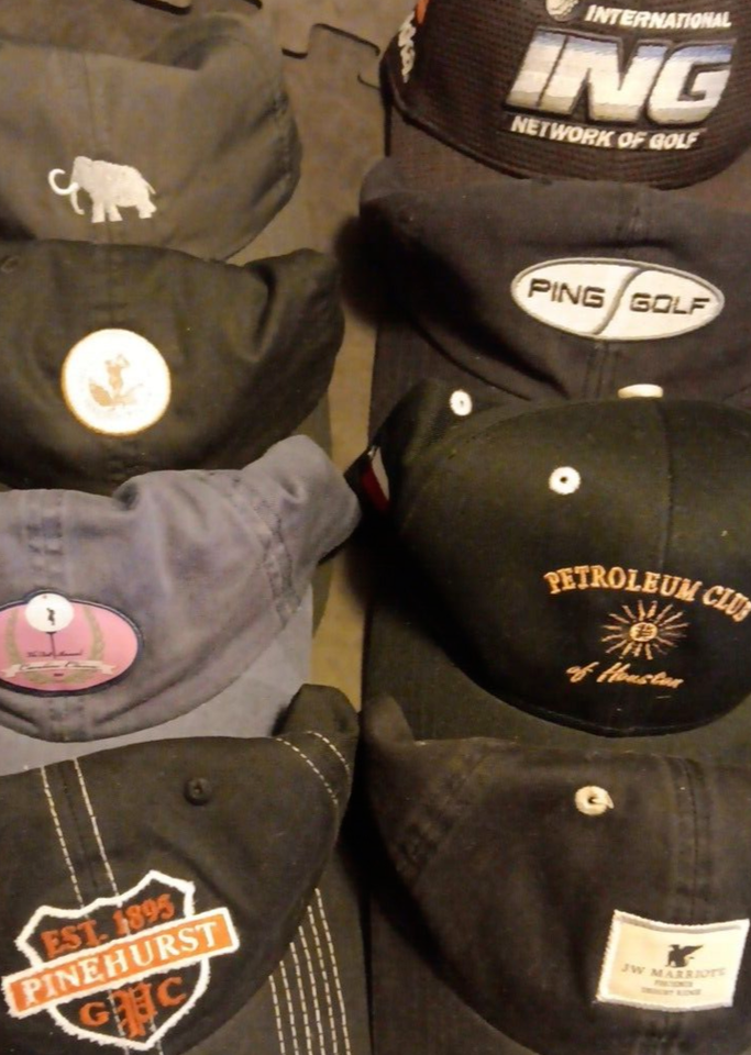 Collector Lot Of 82 Golf/Country Club Hats Caps Varied Quality Lot ...