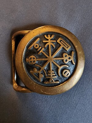 Viking Compass Brass Belt Buckle | eBay