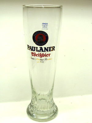 German wheat beer glass Paulaner Weissbier Munich Germany 0,5 l Weizen ...