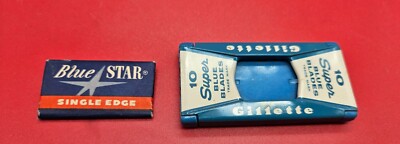 Vintage ASR Blue Star Blade and Gillette Super Blade dispenser | eBay