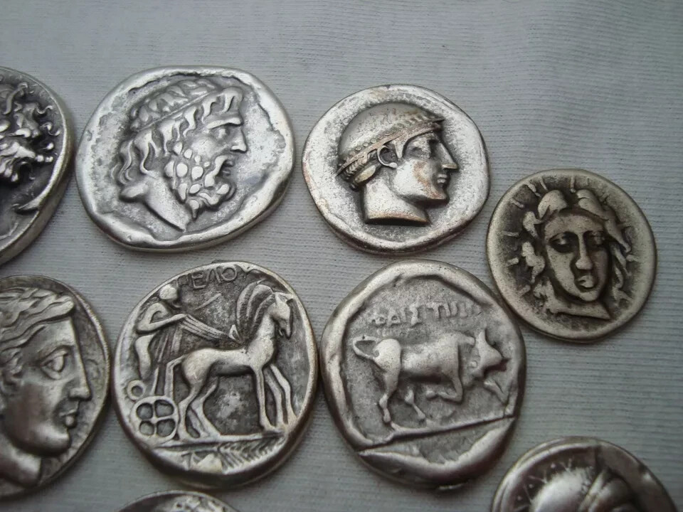 GREECE UNIQUE RARE HUGE LOT OF 16 ANCIENT GREEK COINS MUSEUM QUALITY | eBay