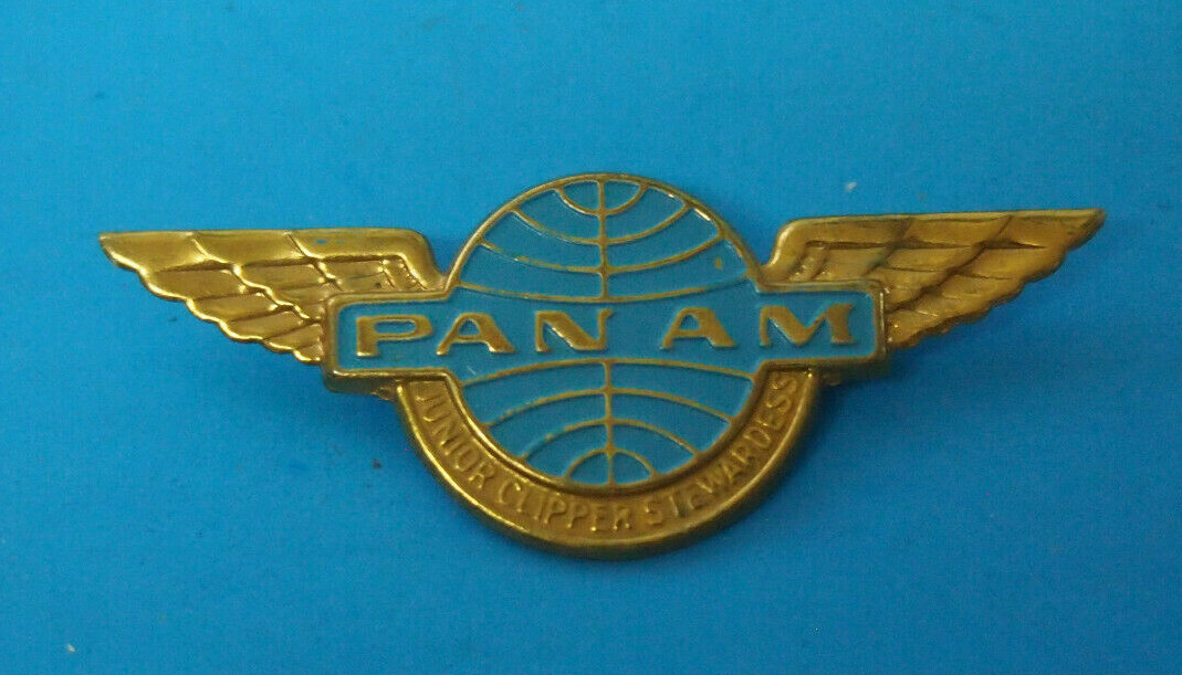 vintage PAN AM Junior Clipper Stewardess Wings Pan American Airlines ...