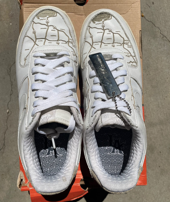 2006 Nike Air Force 1 Low LA Map Mr Cartoon Laser Los… - Gem