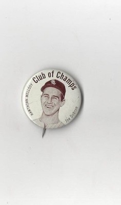 1952 Hawthorn Mellody Joe Dobson Pin Near mint - mint | eBay