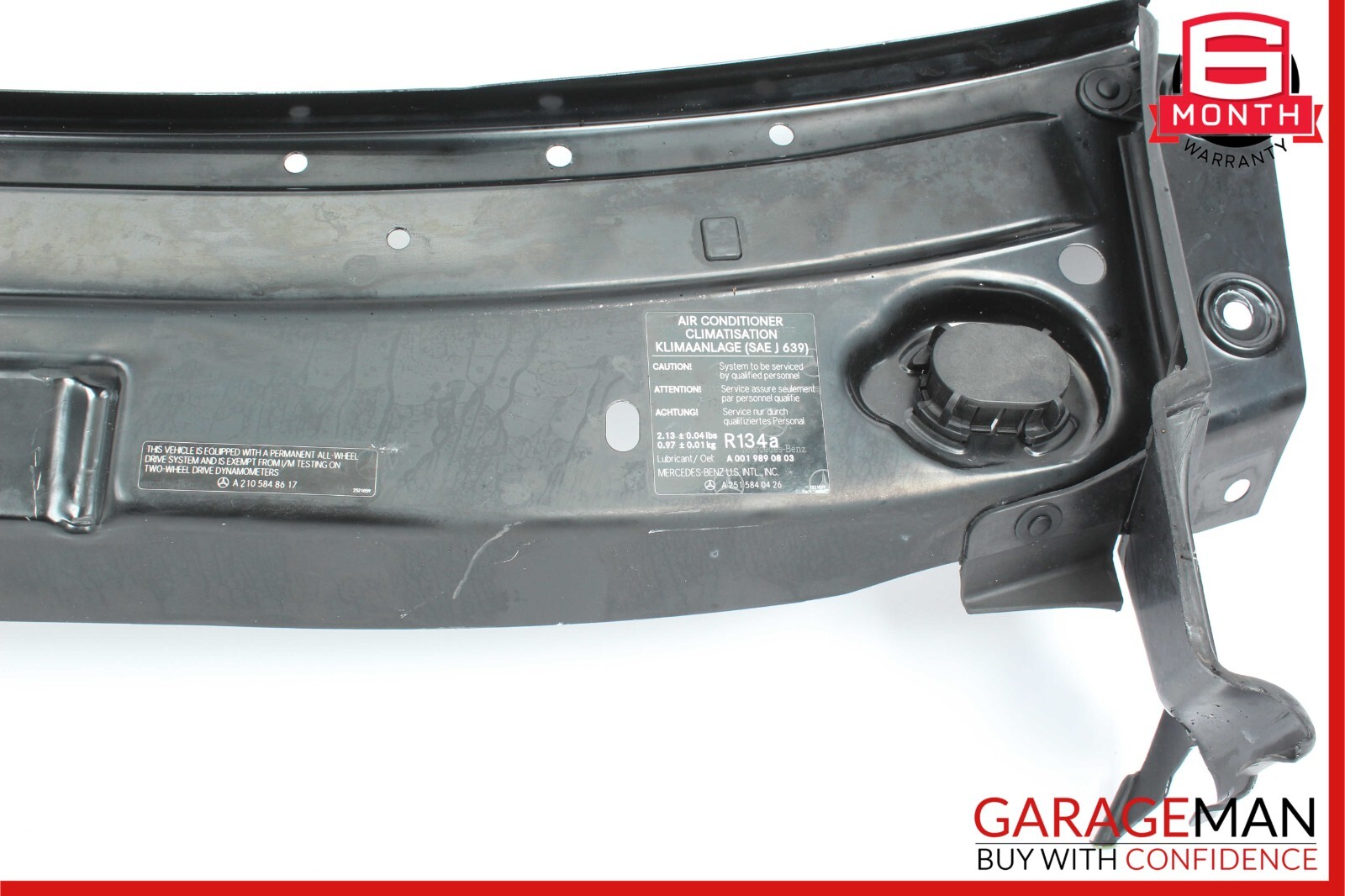 06-12 Mercedes W164 ML350 Upper Radiator Core Tie Bar Support ...