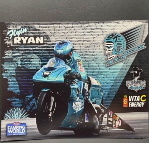 VRHTF NHRA VINTAGE FLYIN RYAN VITA C ENERGY PRO STOCK BIKE HAND OUT | eBay