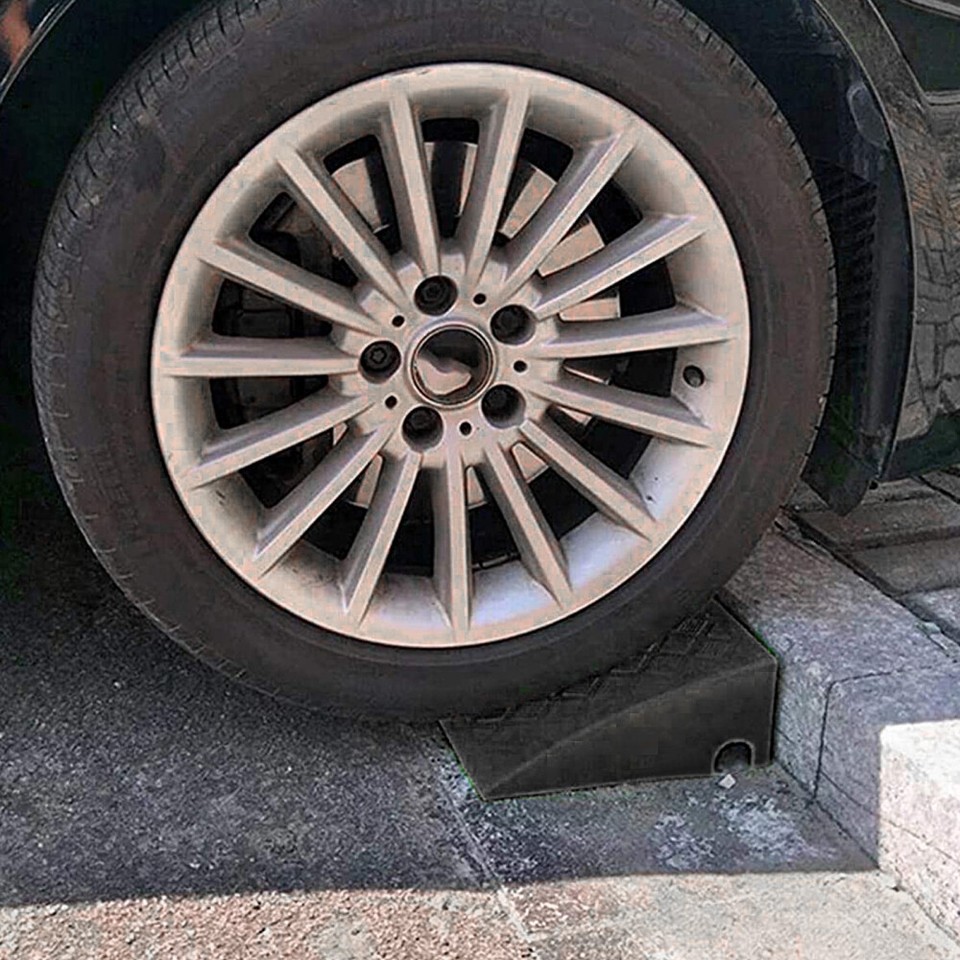 2Pcs Portable Kerb Door Ramps Wheelchair Mobility Scooter Access Ramp ...