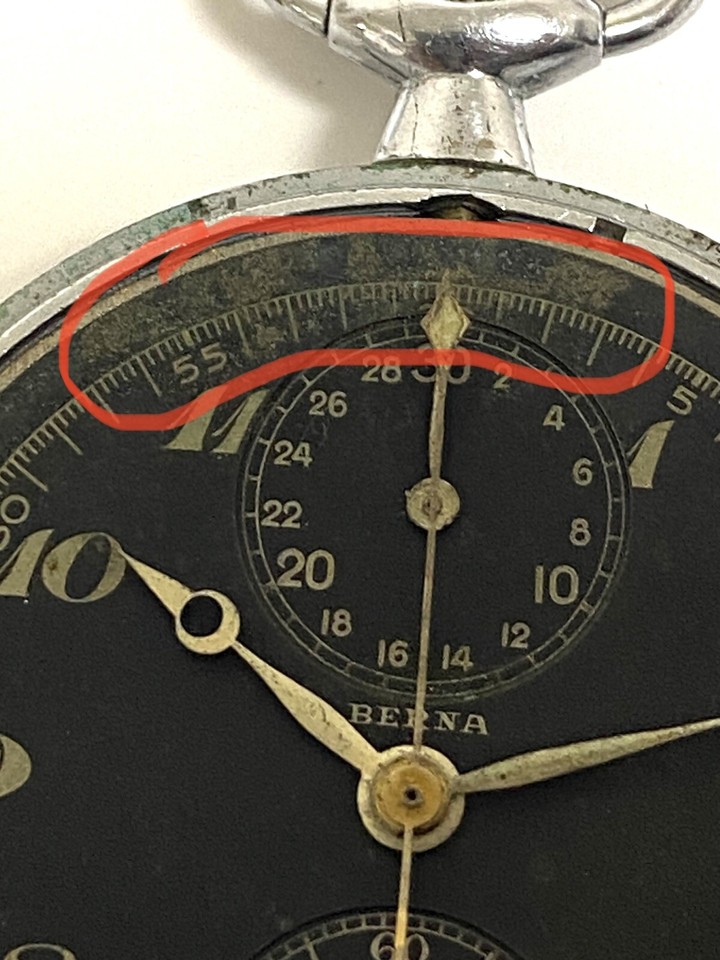 Berna WWII Japanese air force chrono stop watch Konica Machine gun ...