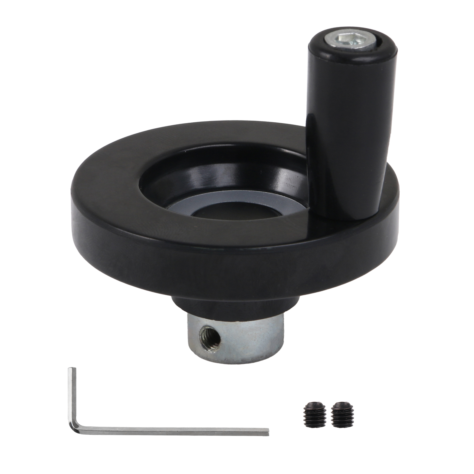 Black 63mm x 8mm Lathe Milling Lead Screw Hand Wheel w/ Revolving ...