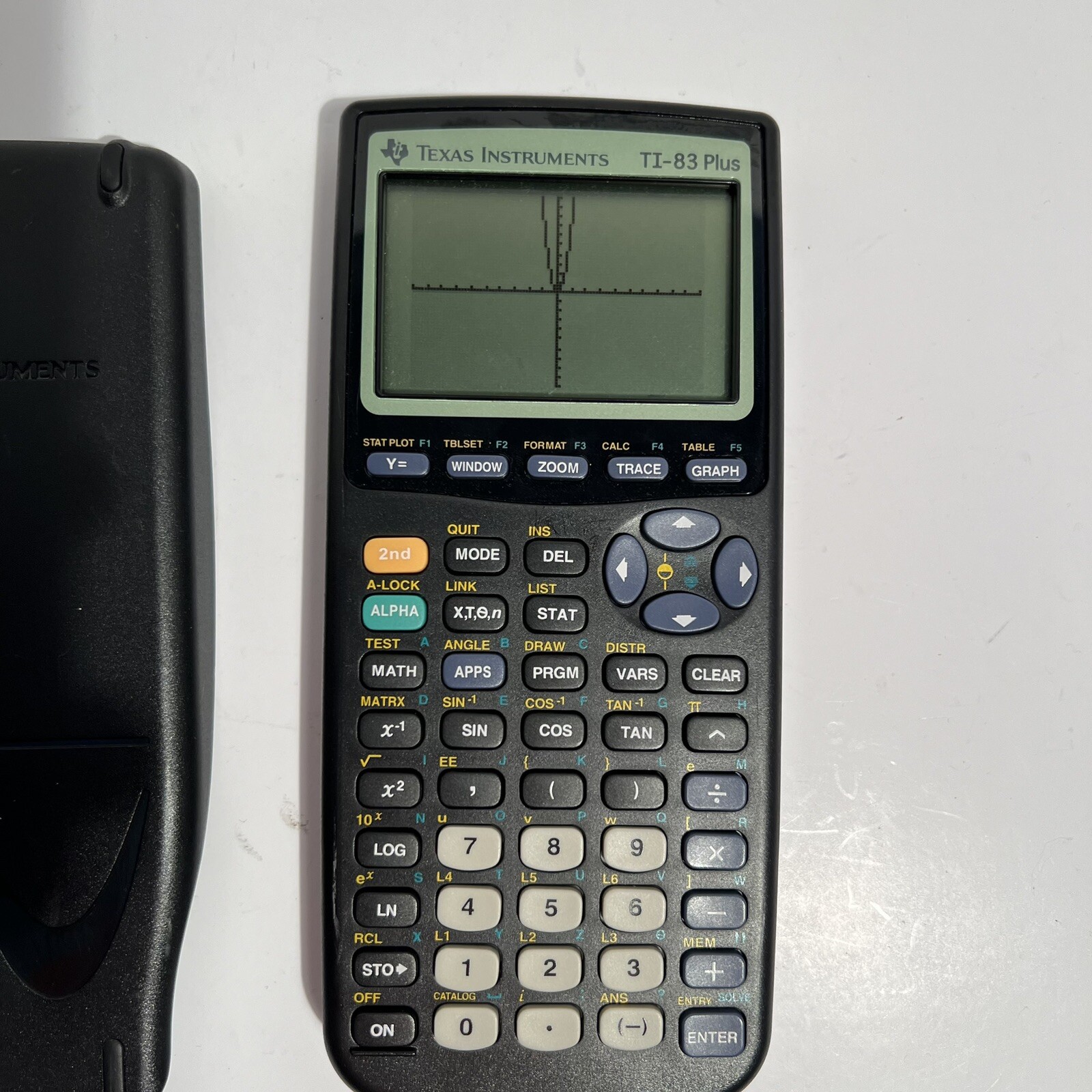 Texas Instruments TI-83 Plus Calculator Black With Case Working Tested ...