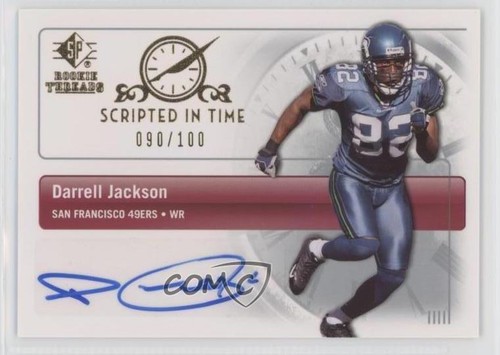 2007 SP Rookie Threads - Scripted in Time #SIT-DJ Darrell Jackson /100 ...