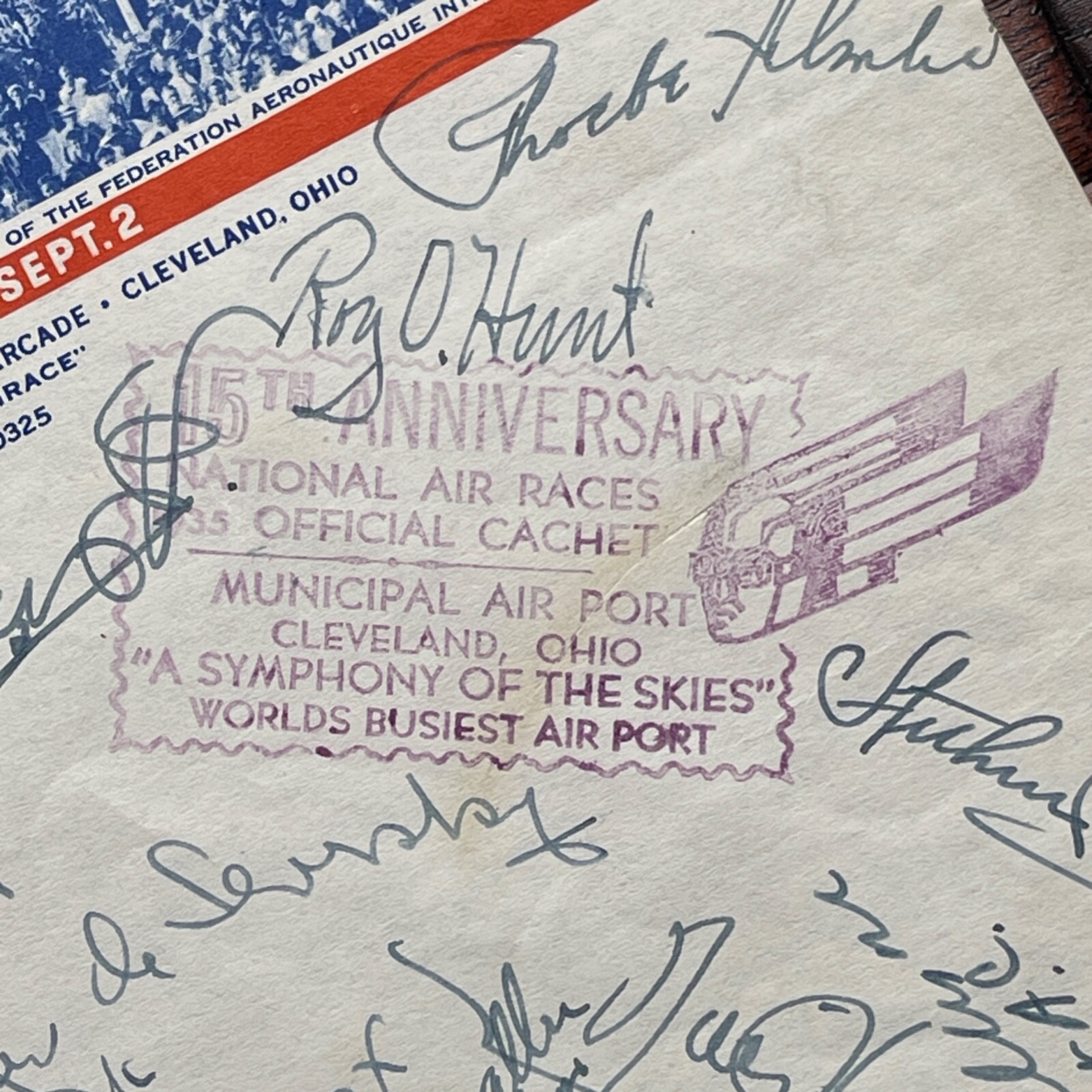 AMELIA EARHART * PSA/DNA * Autograph 1935 NATIONAL AIR RACES Stationery ...