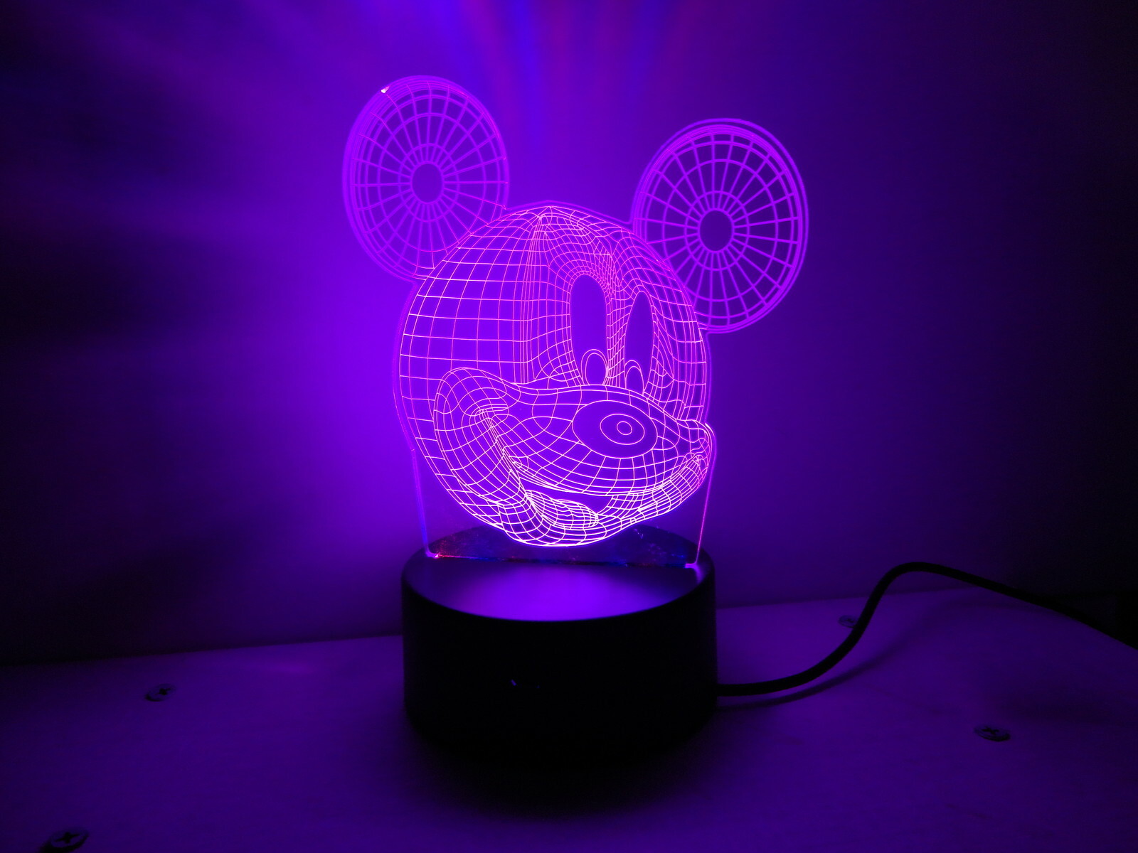 Nightlight MICKEY MOUSE Creative 3D Visualization Lamp | eBay