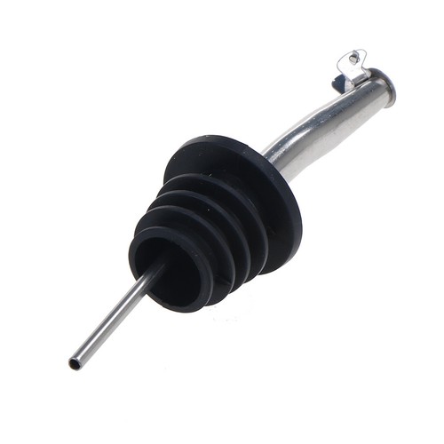 Liquor Pourer Flow Wine Bottle Pour Spout Stopper Stainless Steel Cap B ...