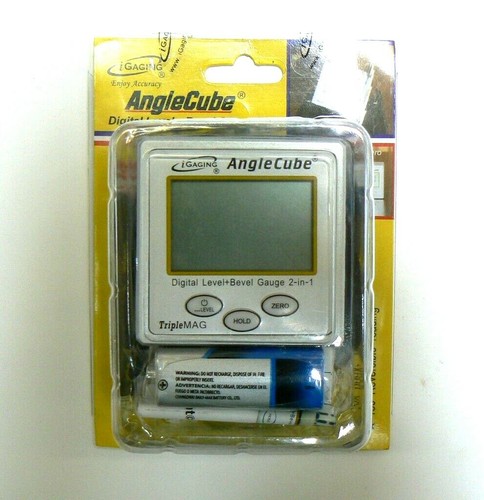 iGaging Angle Cube Digital Protractor Gauge Magnetic Angle & Level ...