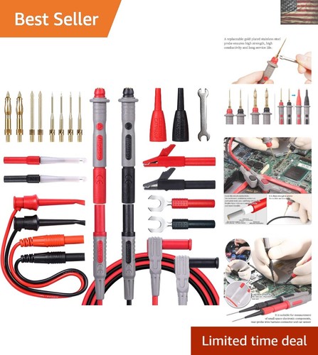 Professional 25-Piece Leads Set - Durable and Precise Multimeter ...