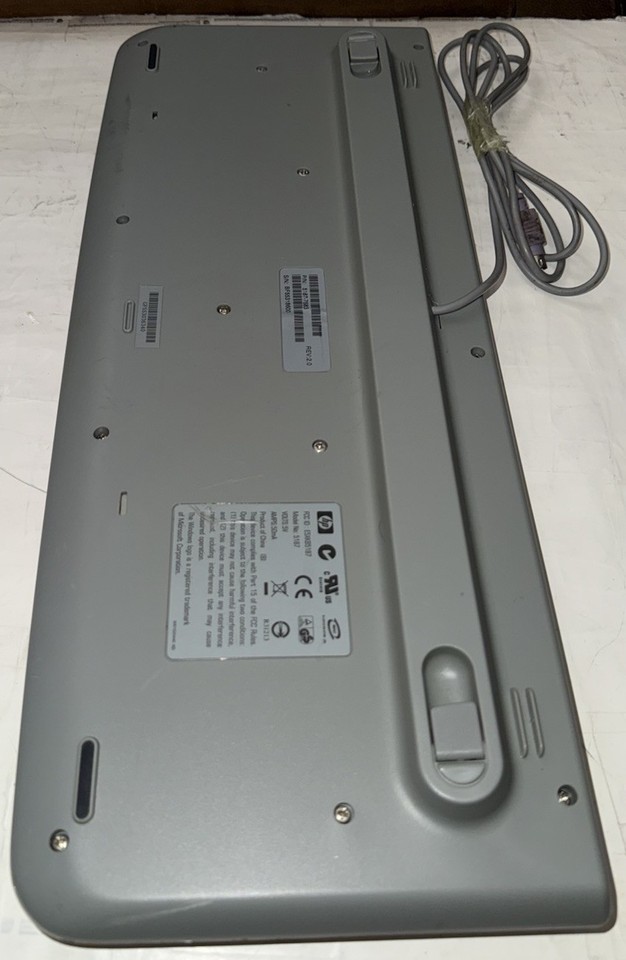 HP Keyboard Wired Model 5187 Featuring Media Control Keys PS/2 ...