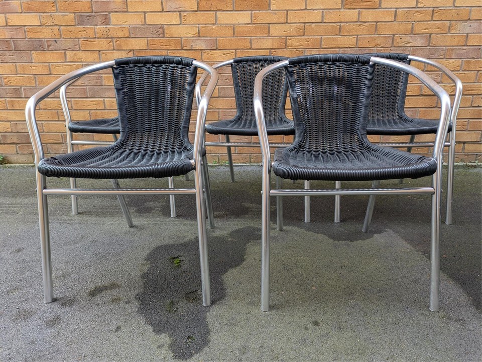 Collection in Hook (N. Hants) 5 Outdoor Garden Chairs Rattan Effect ...