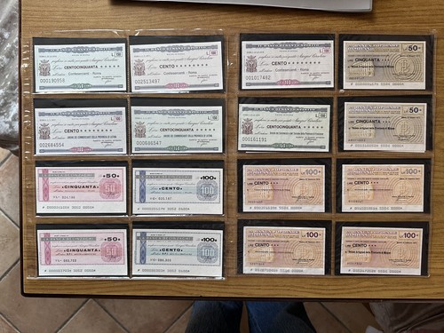 LOTTO 32 MINI ASSEGNI BANCO SANTO SPIRITO BANCA BELINZAGHI POPOLARE ...