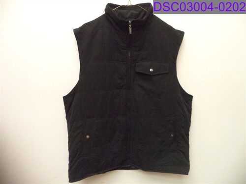 Men's Size XL Roundtree & Yorke Black Vest 3 Front Pockets 23" Bust | eBay