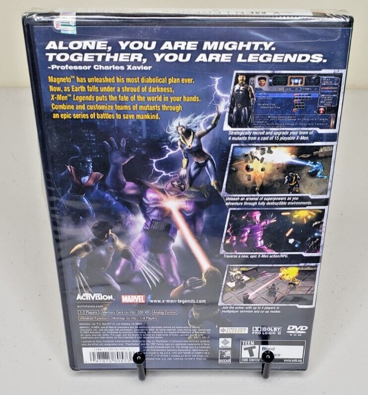 Brand New - X-Men Legends - PlayStation 2 PS2 - Black Label - Factory ...
