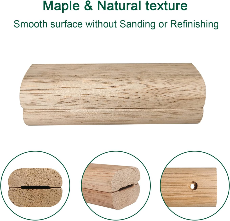 9" Handle Wood Block Replacement for Large Big Green Egg Accessories ...