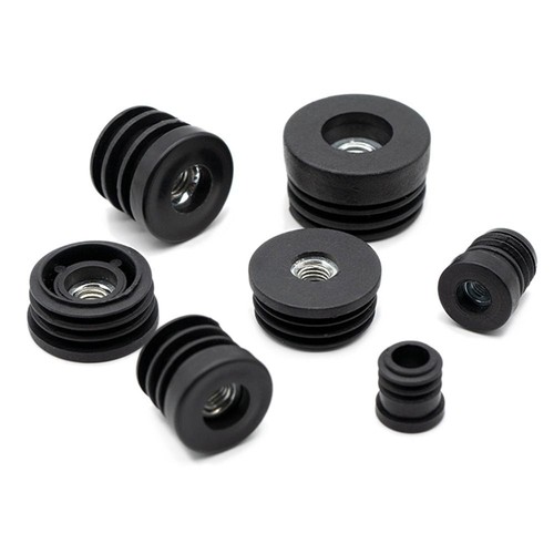 Plastic Nut Hole Plug Black Furniture Leveling Feet Pipe Inner Plug ...