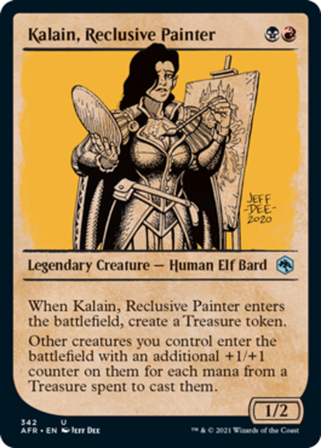 1x (342) Kalain, Reclusive Painter - SHOWCASE RULEBOOK MTG Adventures ...