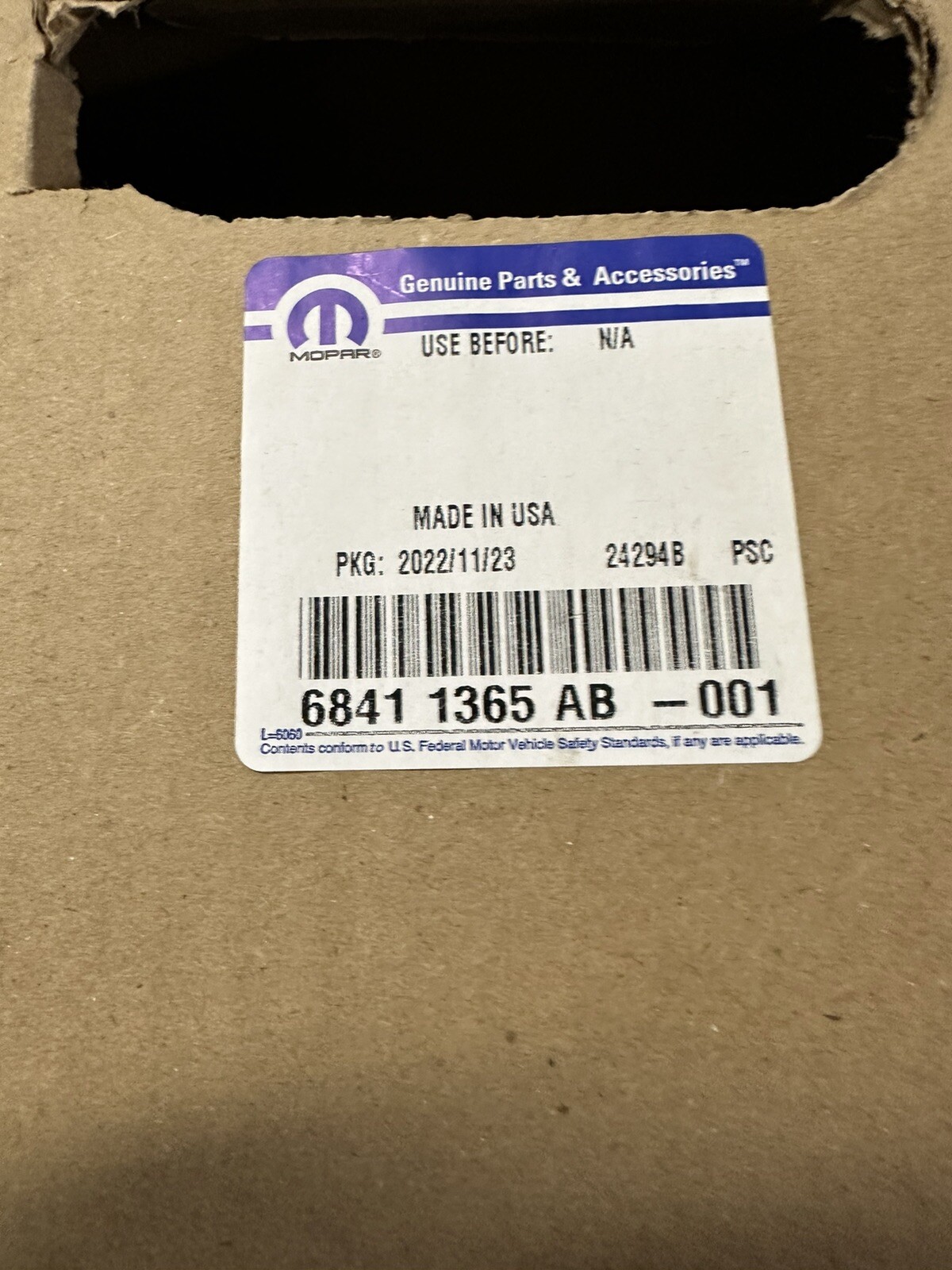 Genuine Mopar Radiator Closure Panel 68411365AB for sale online | eBay