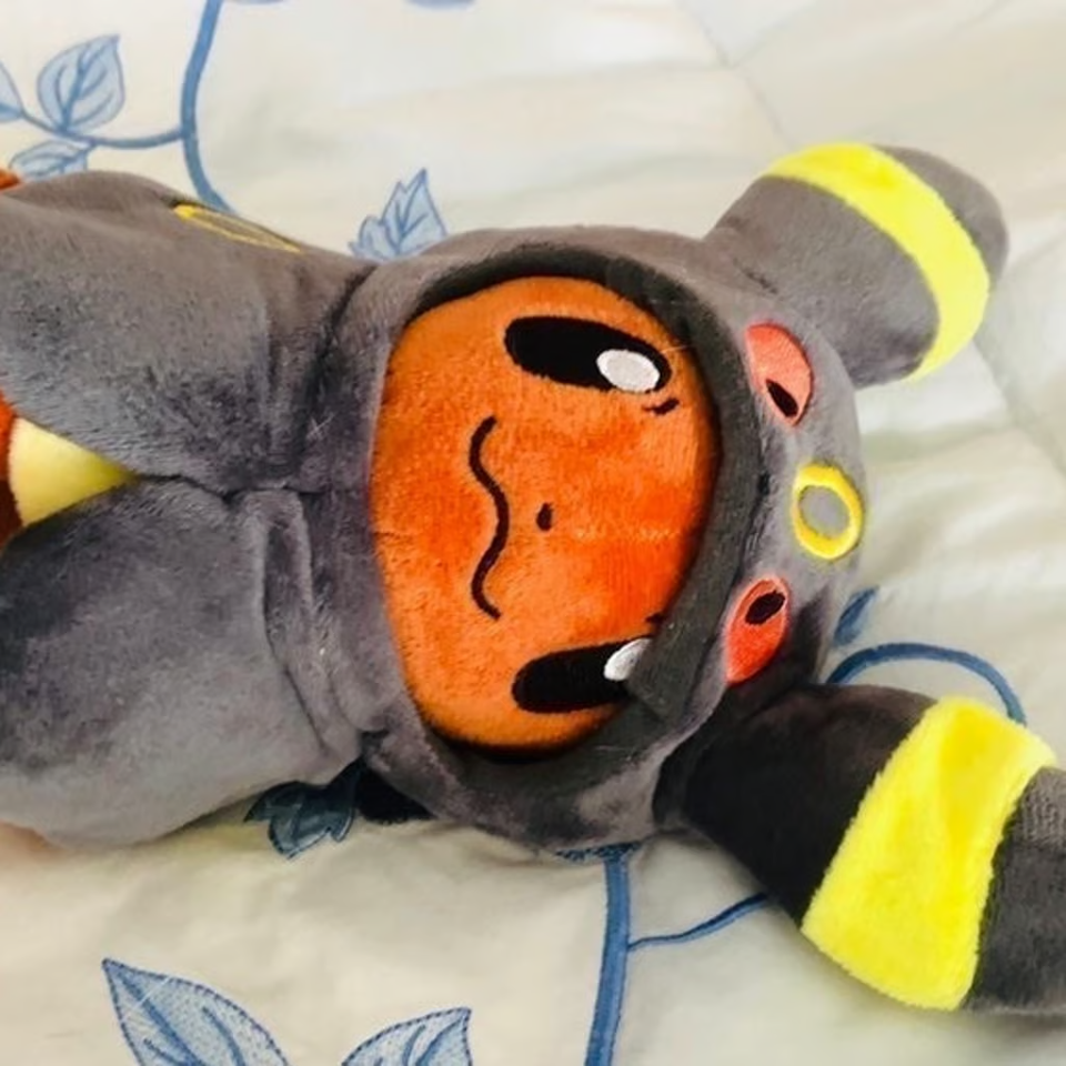 8” Umbreon Plush Doll Poncho Pocket Monster Toy Eevee Stuff Animal Game ...