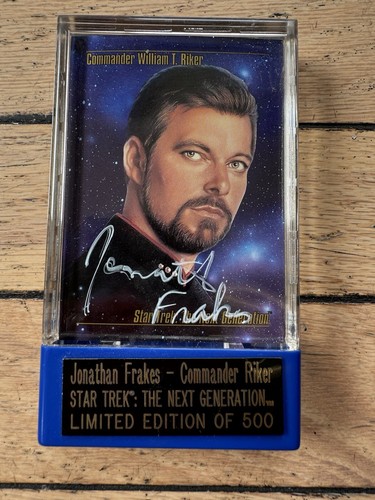 Jonathan Frakes Signed '93 Star Trek Master Series TNG #198/500 William ...