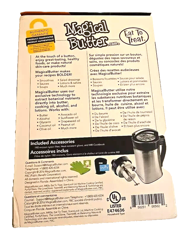 New Magical Butter MB2E Botanical Extractor Machine with Magical Butter ...