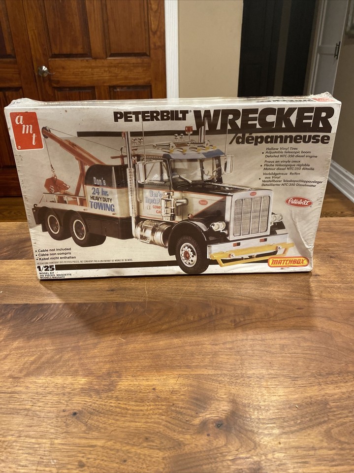 Peterbilt Wrecker Tow Truck Vintage AMT Matchbox 1:25 Sealed, Unbuilt ...