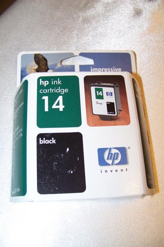 Genuine HP 14 Inkjet Print Cartridge BLACK New Sealed Retail 5/2005 | eBay