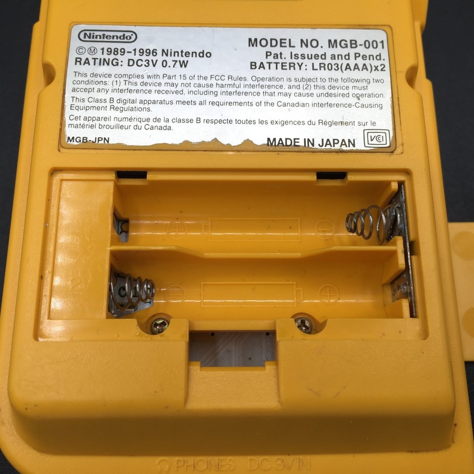 [ As Is ] Nintendo Game Boy Gameboy Pocket Yellow MGB-001 Console Japan ...