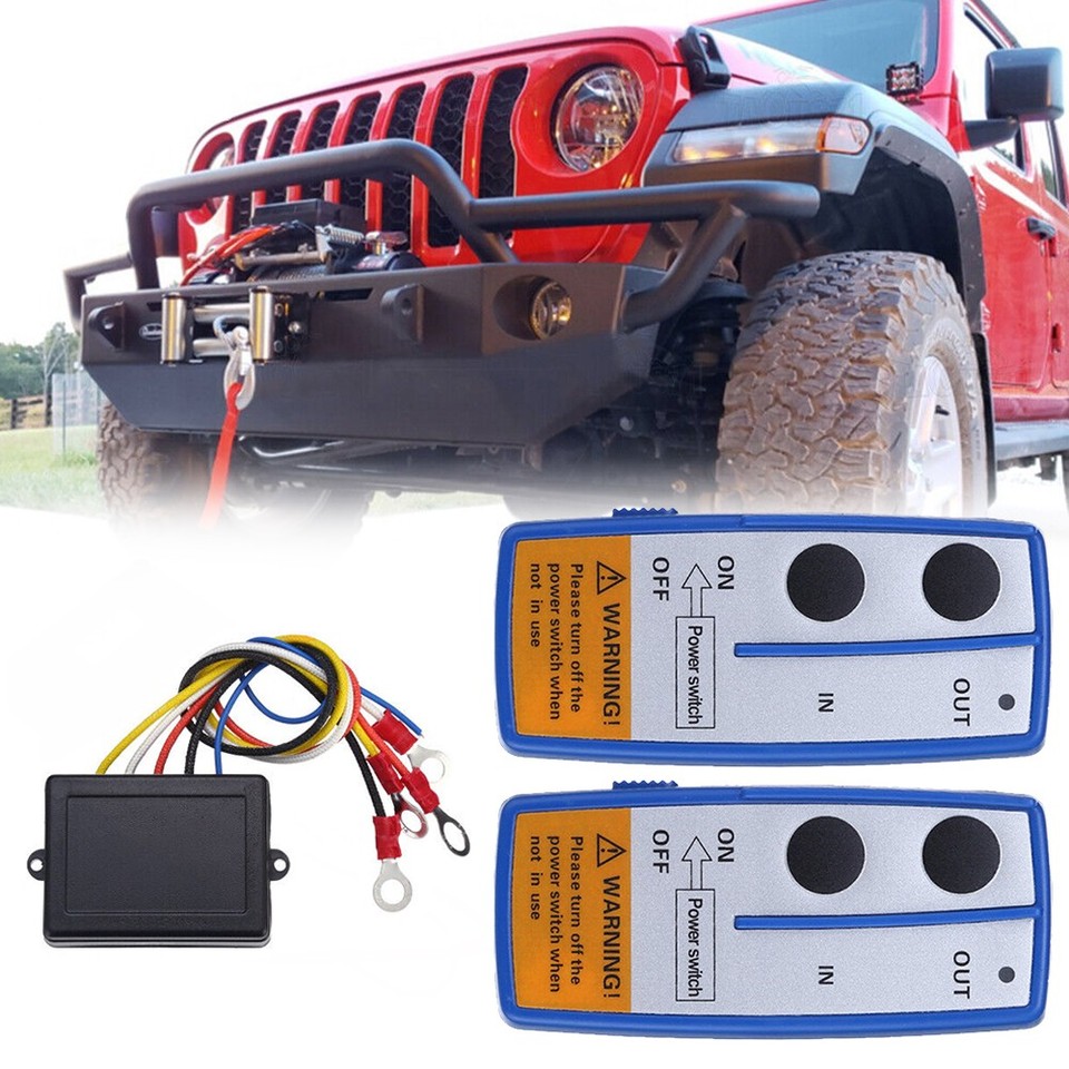DC12V 150ft Winch Wireless Remote Control Switch Handset Kit For ATV ...