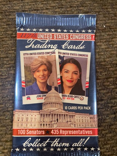 (4) packs - 117th U.S. Congress Fascinating Political Cards, AOC rookie ...