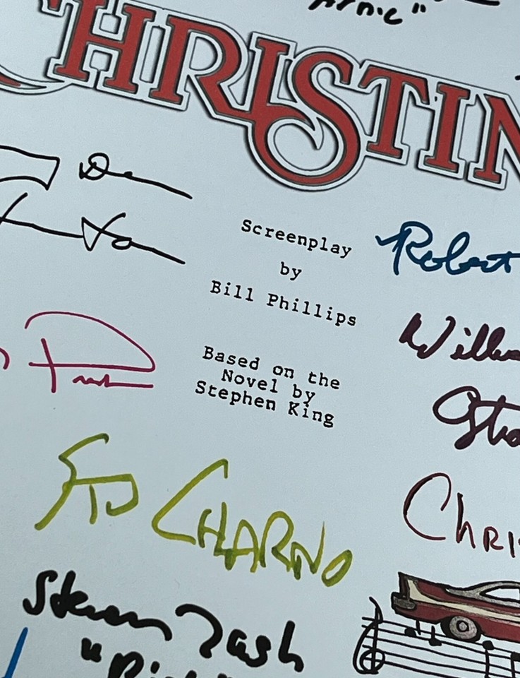 Christine Script Signed - Autograph Reprints - 135 Pages - Stephen King ...