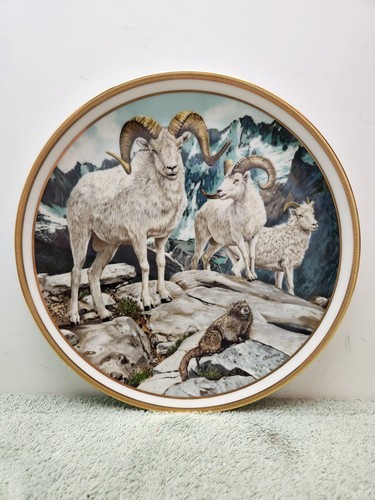 LENOX American Wildlife Dall Sheep Collector Plate by Norman Adams 1982 ...