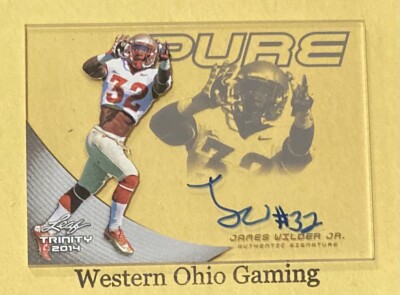 2014 Leaf Trinity James Wilder Jr. #P-JWJ Charcoal Pure Rookie ...