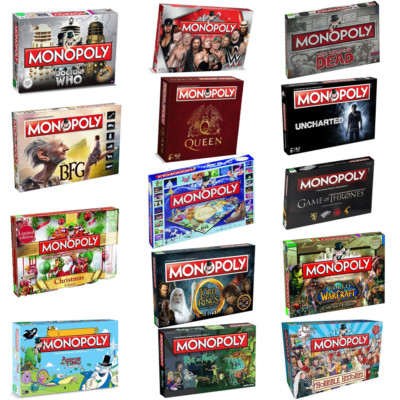 Monopoly Board Game Special Editions - 2019 Full Range by Winning Moves ...