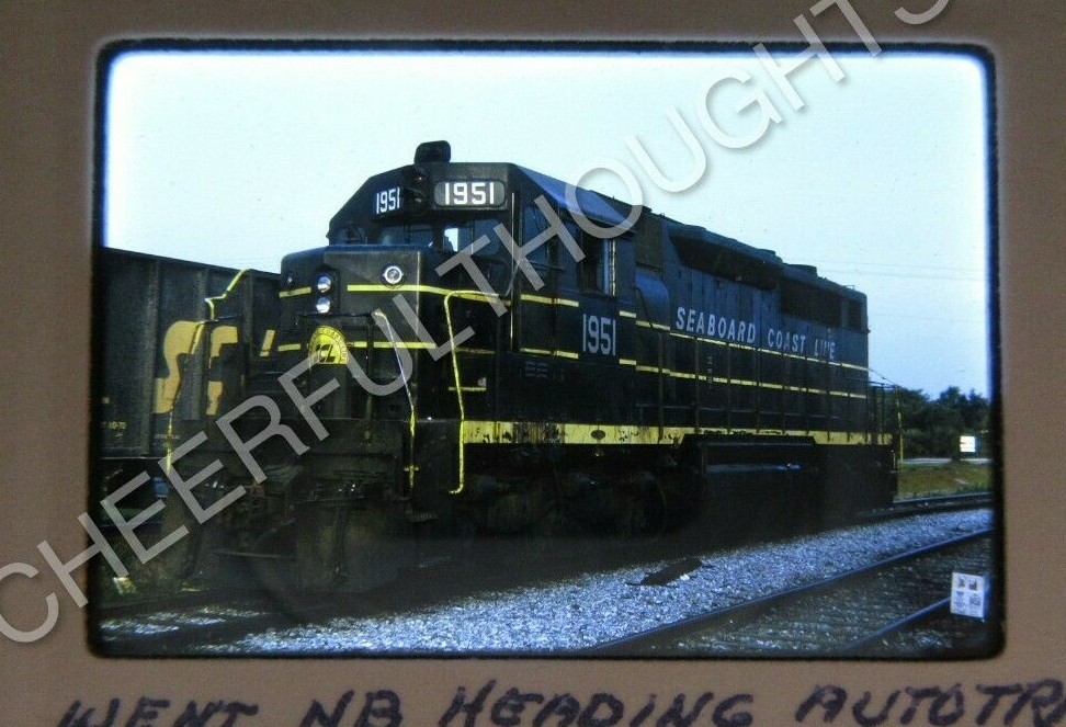 Original '73 Kodachrome Slide SCL Seaboard Coast Line 1951 SDP35 ...