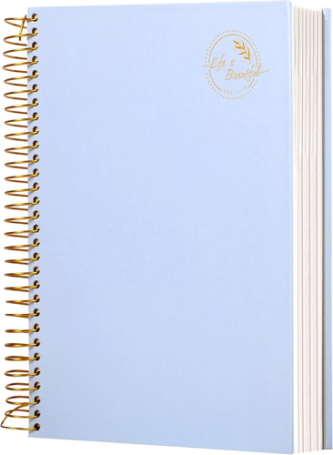 Hardcover Spiral Notebook,300 Pages College Ruled Notebooks,7” X 10 ...