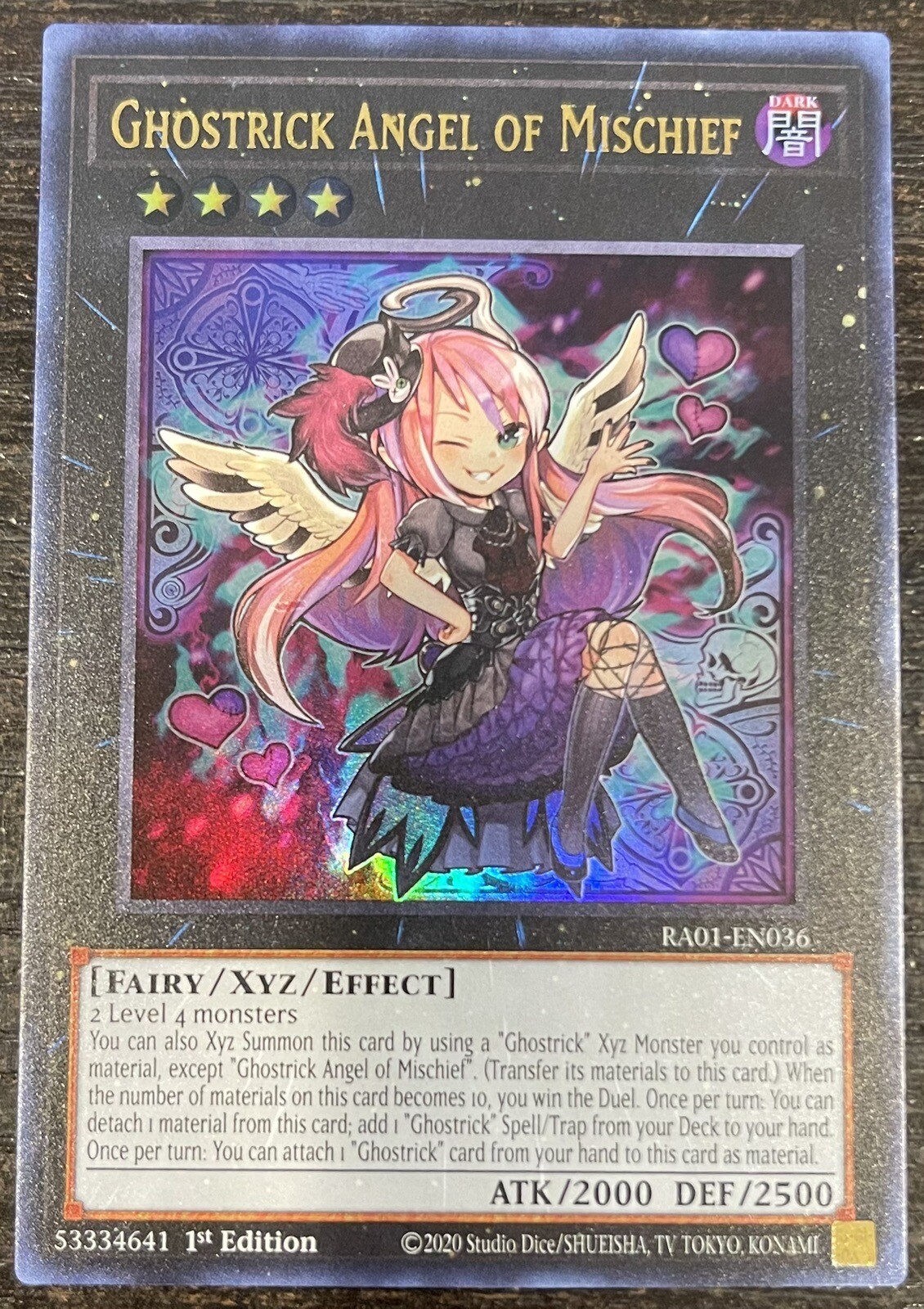 Ghostrick Angel of Mischief 1st Edition Ultra Rare RA01-EN036 Yu-Gi-Oh | eBay